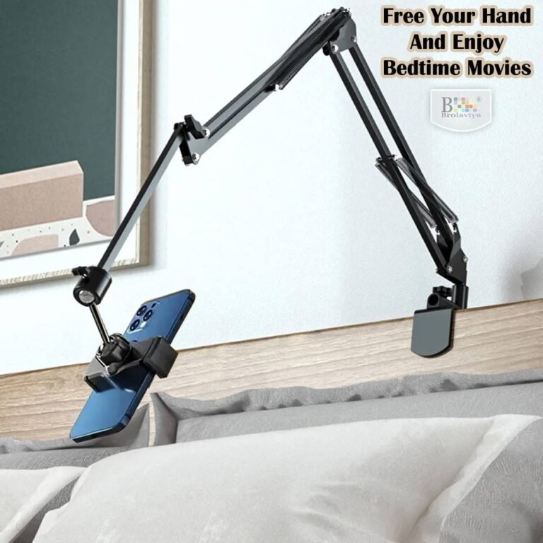 BROLAVIYA® Overhead Video Mobile Stand, New Extra Long Arm, 1/4″ Head 2 ...