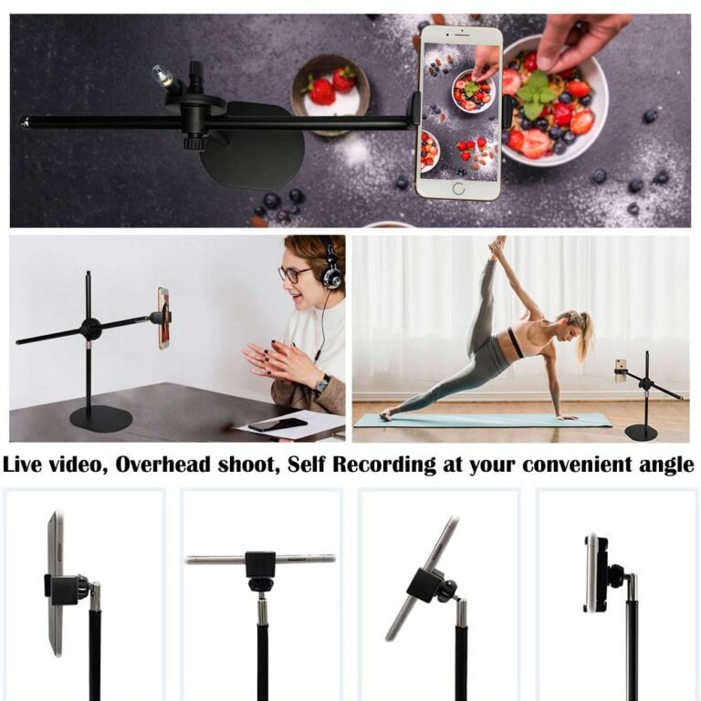 BROLAVIYA® Overhead Video Floor Stand, Premium Metal Body, 1/4″ Head ...