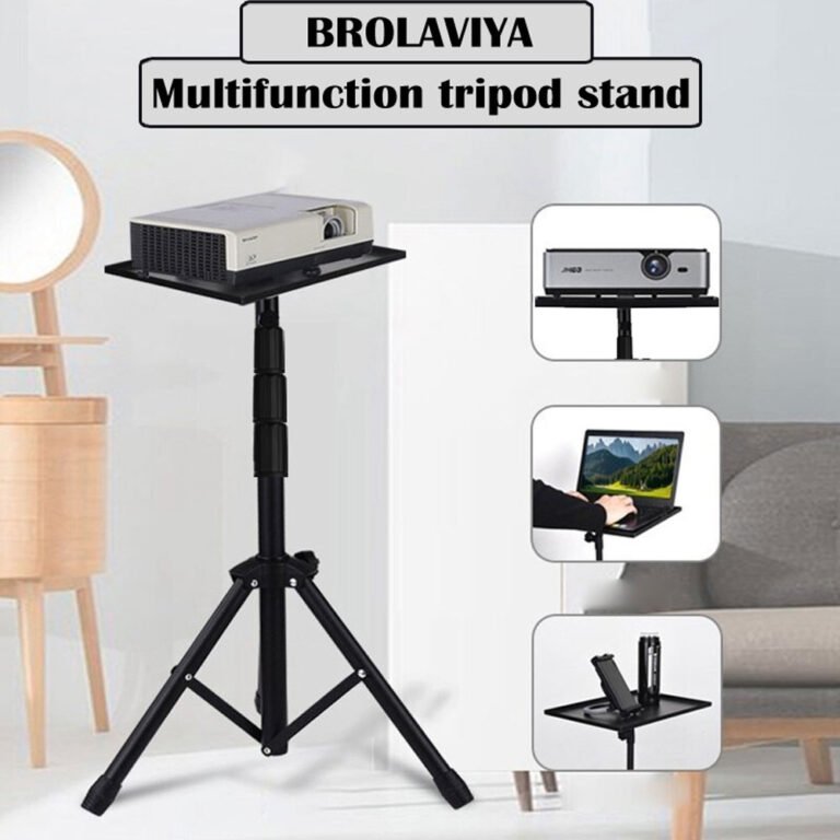 BROLAVIYA® Projector Tripod Stand, Laptop Stand, Adjustable Height ...